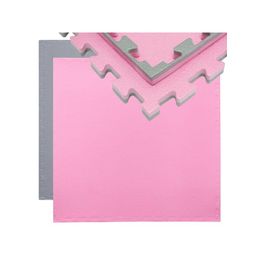 Eyepower Trainingsmatte Puzzlematte Sportmatte 90x90x2cm Grau Pink pink | Gr.: onesize