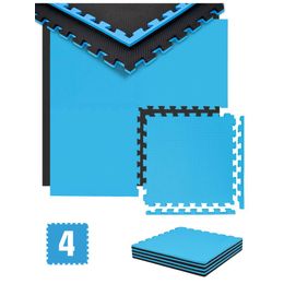 Eyepower Fitnessmatte Prometheus 4er Set in blau | Gr.: onesize