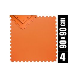 Eyepower Kampfsportmatte Hestia 4er-Set in orange | Gr.: onesize
