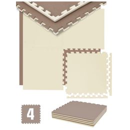 Eyepower Matte EVA-008 50x50cm 2cm Braun Beige 4 Matten / Set beige | Gr.: onesize