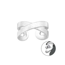 Alexander York EAR CUFF in 925 Sterling Silber in silber | Gr.: onesize