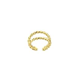 Alexander York Ear Cuff TWISTED DOUBLE LINE in Gold in gold | Gr.: onesize