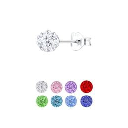 Alexander York Ohrstecker-Set BALL KRISTALL in 925 Sterling Silber, 8-tlg. | Gr.: onesize