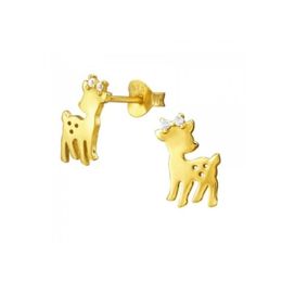Alexander York Ohrstecker REHKITZ in Gold aus 925 Sterling Silber, 2-tlg. | Gr.: onesize