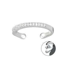Alexander York EAR CUFF mit Zirkonia in 925 Sterling Silber in silber | Gr.: onesize