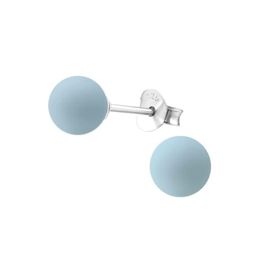 Alexander York Ohrstecker PERLE classic 6 mm I himmelblau in 925 Silber - 2-tlg. | Gr.: onesize