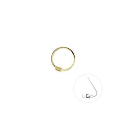 Alexander York NASENRING 10 mm in Gold in 925 Sterling Silber in gold | Gr.: onesize