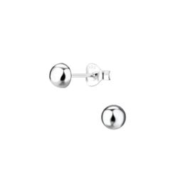 Alexander York Ohrstecker BALL flach in 925 Sterling Silber, 2-tlg. | Gr.: onesize