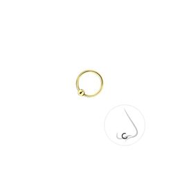 Alexander York NASENRING 8 mm in Gold in 925 Sterling Silber in gold | Gr.: onesize
