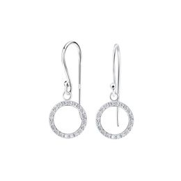 Alexander York Ohrringe CIRCLE Zirkonia in 925 Sterling Silber, 2-tlg. in silber | Gr.: onesize