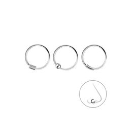 Alexander York NASENRING 3er Set in 925 Sterling Silber in silber | Gr.: onesize