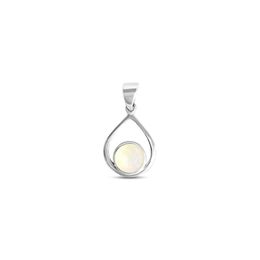 Alexander York Anh&auml;nger MUSCHELPERLMUTT wei&szlig; in 925 Sterling Silber in silberfarben | Gr.: onesize