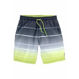 Bench Badeshorts in grau-gelb | Gr.: S