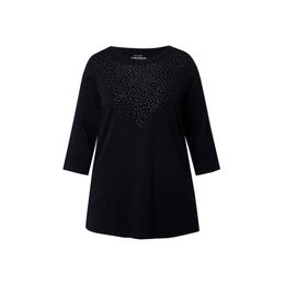 Ulla Popken Shirt in schwarz | Gr.: 54-56