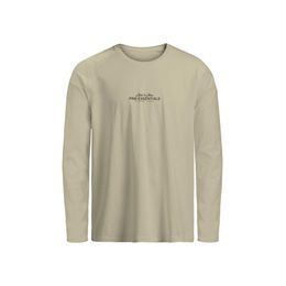 Jack & Jones Jack and Jones Langarmshirt JPRBLACASPER LS Tee in Beige | Gr.: XL