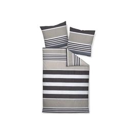 Janine Bettw&auml;sche Davos in braun grau | Gr.: 240x220 (2x 80x80 cm)