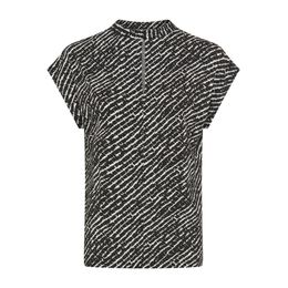 Laura Scott Kurzarmshirt in schwarz-wei&szlig;-gemuster | Gr.: 40-42