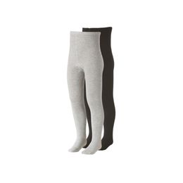 Cotton Prime Strumpfhosen 4er Set f&uuml;r Kinder in Schwarz/Grau | Gr.: 110/116