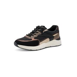 Tamaris Sneaker Damen Größe 38 beige / gold / schwarz