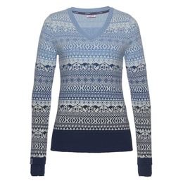Kangaroos Jacquardpullover in marine-hellblau | Gr.: 32/34