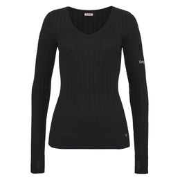 Kangaroos V-Ausschnitt-Pullover in schwarz | Gr.: 44-46