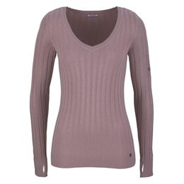 Kangaroos V-Ausschnitt-Pullover in altrosa | Gr.: 48/50