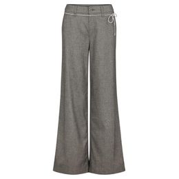 Cartoon Casual-Hose mit Bindeg&uuml;rtel in Grey Melange | Gr.: 38