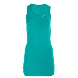 WINSHAPE Longtop mit seitlicher Raffung WTR15 in ocean green | Gr.: XS