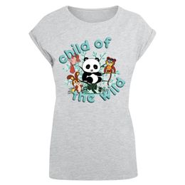 F4NT4STIC T-Shirt Heroes of Childhood Tao Tao Child Of The Wild in grau meliert | Gr.: XS