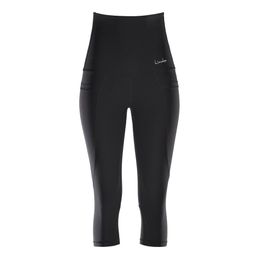 WINSHAPE Functional Power Shape High Waist 3/4-Tights mit drei Taschen HWL214 in schwarz | Gr.: XS