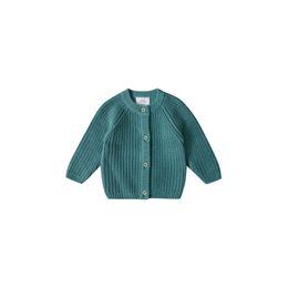 Stellou & friends Gerippter Strick-Cardigan in sage teal | Gr.: 86/92