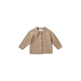 Stellou & friends Strick-Cardigan in beige melange | Gr.: 62/68