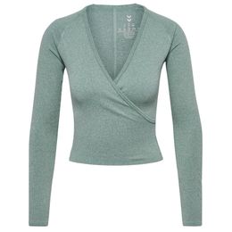 Hummel T-Shirt Hmlyoga Multisport Damen in CHINOIS GREEN MELANGE | Gr.: XS