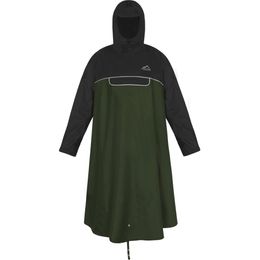 Normani Outdoor Sports Regenponcho Quibd&oacute; in Schwarz/Oliv | Gr.: 3XL