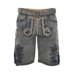 Kr&uuml;ger KR&Uuml;GER Lederhose 961567 in grau | Gr.: 58