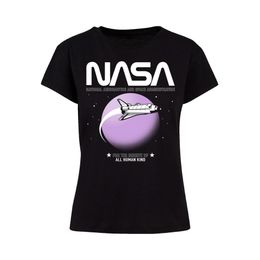 F4NT4STIC Ladies Box T-Shirt NASA Shuttle Orbit in schwarz | Gr.: XL