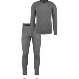 Normani Outdoor Sports Herren Merino Unterw&auml;sche-Set Melbourne/Sydney in Grau | Gr.: 6XL