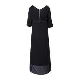 Ulla Popken Midikleid in schwarz | Gr.: 52 - Normalgröße