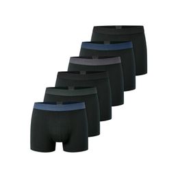 Schiesser Retro Short / Pant 95/5 Cotton in Dunkelblau / schwarz | Gr.: 4