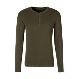 H.I.S. H.I.S Langarmshirt in khaki | Gr.: XXL