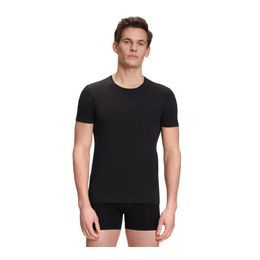 Falke Daily Comfort 2er-Pack T-Shirt Rundhals in Black | Gr.: 3XL