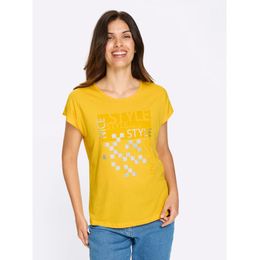 Sieh an! Kurzarm-Shirt in sonnengelb | Gr.: 50
