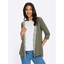 Sieh an! Shirtjacke in khaki-ecru | Gr.: 44