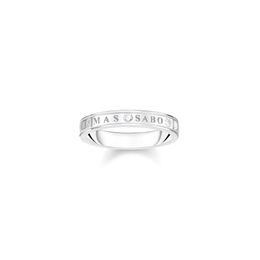 Thomas Sabo Ring Mit Wei&szlig;en Steinen in silber, wei&szlig; | Gr.: 54