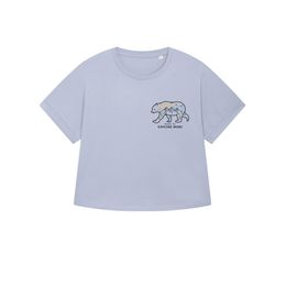 wat? Apparel T-Shirt Born to explore more in Serene Blue | Gr.: 42