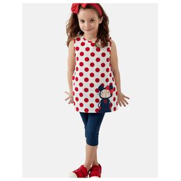 Denokids Set Dotted Doll in WEISS | Gr.: 92