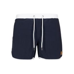 Urban Classics Badeshorts in navy/white | Gr.: XS