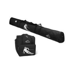 Normani Outdoor Sports Kombiset Skitasche und Skischuhtasche in Schwarz | Gr.: onesize