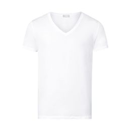Hanro Unterhemd / Shirt Kurzarm Cotton Superior in Wei&szlig; | Gr.: M