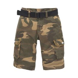 Kidsworld Shorts in braun tarnfarben | Gr.: 176